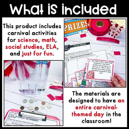 Carnival-themed Activities for a Classroom Theme Day by The Rocket Resource