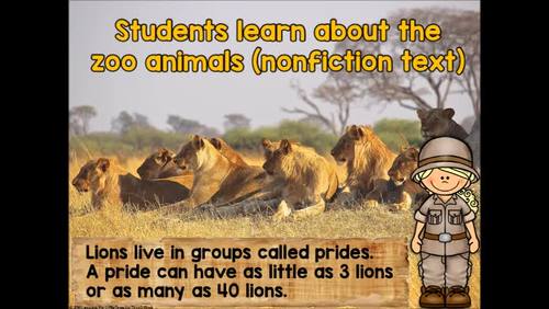 Zoo Animals Interactive PowerPoint w/ Skill Review & Gross Motor Activities