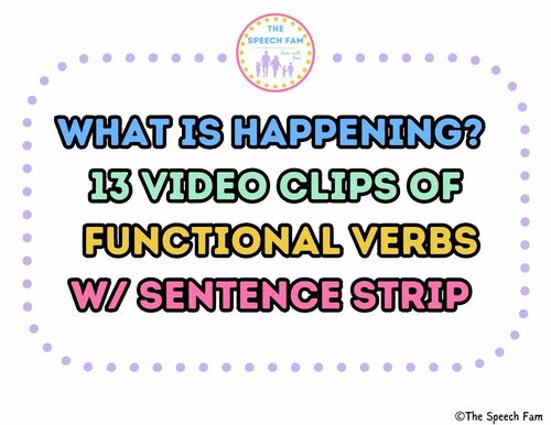 Verbs in Action: Present Progressive Verb Videos Part 2 by The Speech Fam