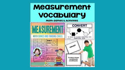 Measurement Math Word Wall - Math Games for Math Centers and Math ...