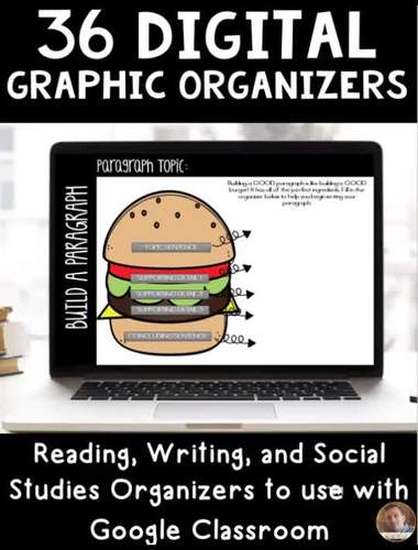 Digital Graphic Organizers | Opinion Writing Story Elements Vocabulary
