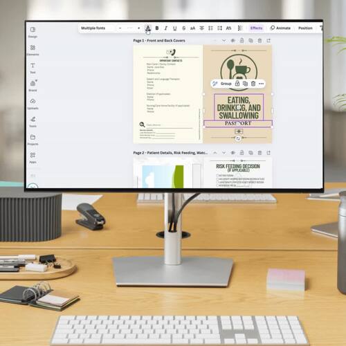 EDITABLE Dysphagia Passport Canva Template: Speech Therapy Patient Guide