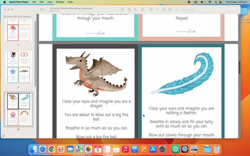 Breathing Visuals. Calm down cards. Counseling activities. coping ...