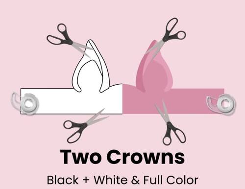 Pig Ears Crown / Mask / Costume / Animal / Headband ** Two Crowns