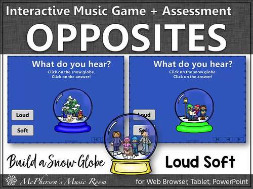 Winter Music Dynamics | Loud & Soft Interactive Music Game & Assess ...