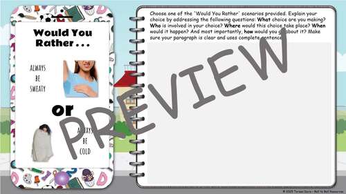 August Quick Writes: Use with or without August Agenda Slides | TPT