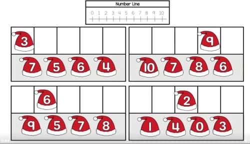 Seesaw ~ Missing Numbers to 10 ~ Christmas by The Happy Camper | TpT