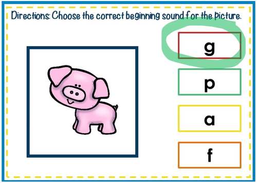 Kindergarten Reading Comprehension Assessment BOOM Cards: Beginning of ...