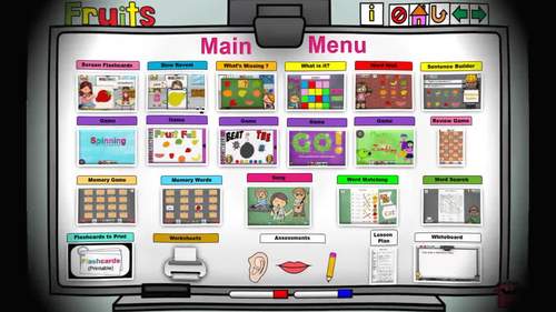 Fruit - NO PREP Lesson - Power Point Interactive - Games, Flashcards ...