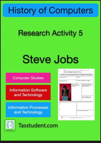 Steve Jobs Biography Research Activity by Tasstudent | TPT