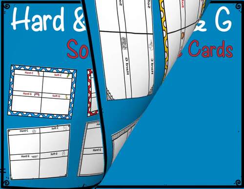 Hard & Soft C & G Sounds Picture Sort & Worksheets | TPT