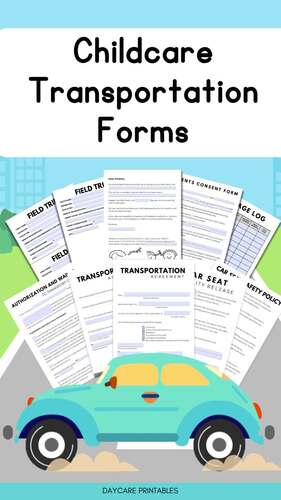 Daycare Transportation Forms | Transportation Consent Forms | Parent ...