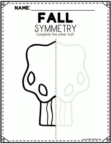 Fall Symmetry Printable For Early Finishers | TPT