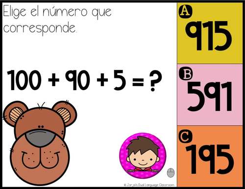Forma desarrollada DIGITAL Expanded form in Spanish Seesaw Google Slides