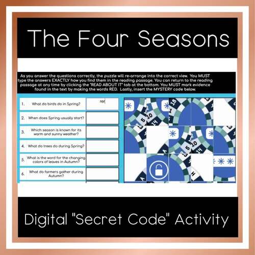 The Four Seasons | Digital Resource | 3rd-5th Grades | TPT