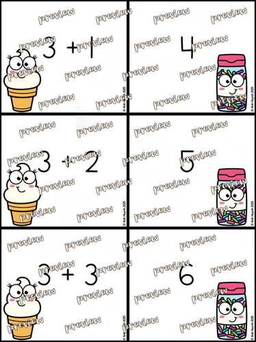 First Grade Problem Pals: Math Facts Memory Game (Addition to 20 | +3 ...