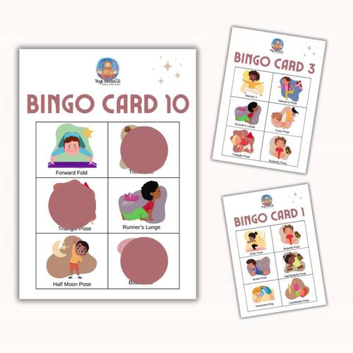 Kids Yoga Bingo Printable - Game and Movement Break (10 Cards) | TPT