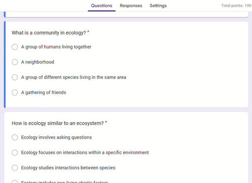 Bundle: Crash Course Video Quiz | Biology NO-PREP Google Forms™ Biology