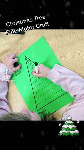 Number Order Christmas Tree Craft by Lacey Moats | TPT