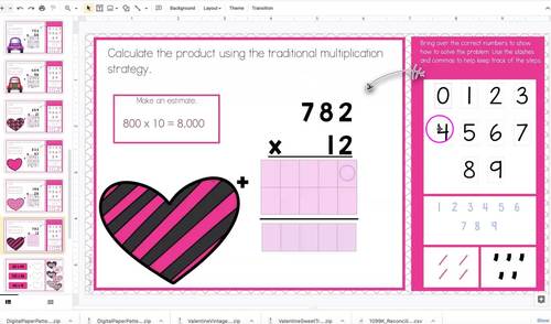 Multi-Digit Multiplication Practice - Digital by Stress-Free Teaching