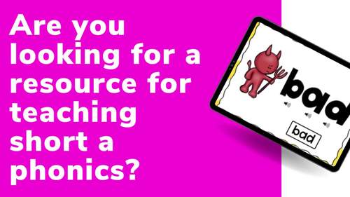 CVC Short A Phonics Practice Boom Cards | Literacy Digital Games by ...