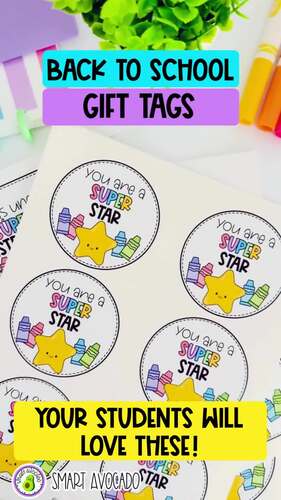 Back-to-School Gift Tags English & Spanish | Tarjetas de Regalo Regreso ...