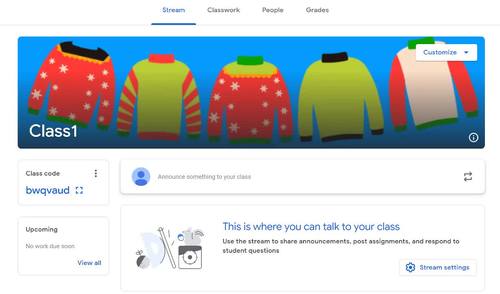 Animated Google Classroom Headers (Ho Ho Ho!) Banners- Distance Learning