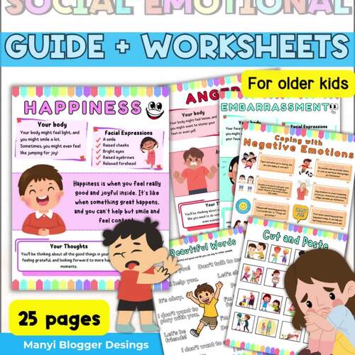 Emotional & Self Control Regulation Worksheets-Back to School My ...