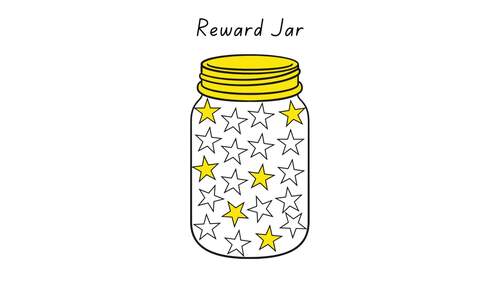20 Stars Reward Jar | Reward Chart | Marble Jar | Printable Digital ...