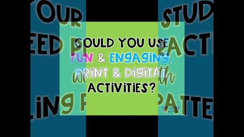 CVC Spelling Activities | Print and Digital for Google Slides | TpT