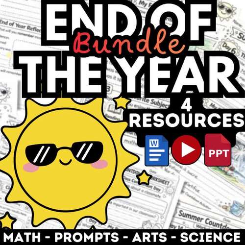 End of the Year Bundle Reading, Memory Book, Summer Countdown, Prompts ...