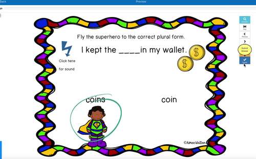 Super Speech Syntax Regular Plurals Boom Cards™ by Aimee Walton | TPT