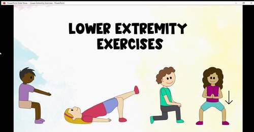 Digital Exercise Cards: Lower Extremity Strengthening | 15 Exercises
