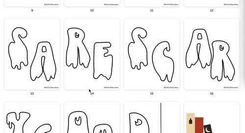 Library Bulletin Board Set - Halloween, October, Fall Classroom Decor