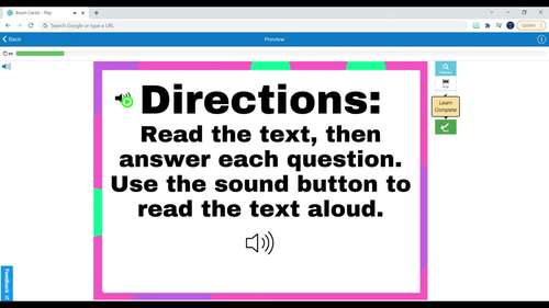 Theme and Key Details Boom Cards The Fox and the Apples | TPT