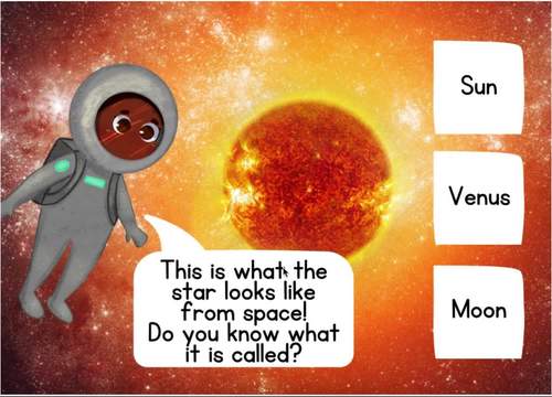 Space Activity | Sun | STEM | Virtual Field Trip | Third Grade | Boom Cards