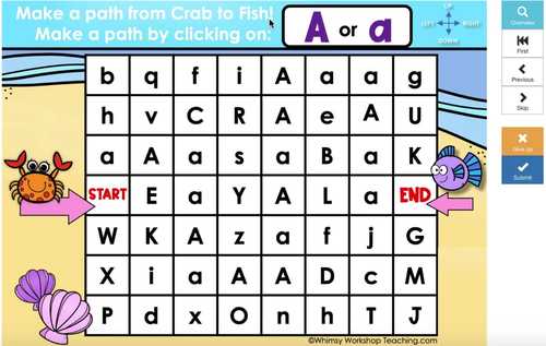 Boom Cards Phonics Alphabet Maze Distance Learning by Whimsy Workshop ...