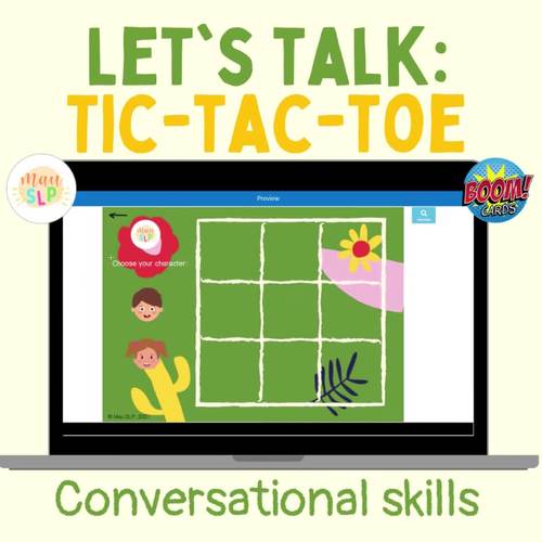 Let's Talk: Tic-Tac-Toe (Conversational Skills) by Mau SLP | TPT