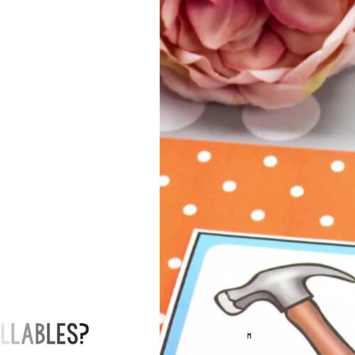 Toolbox Syllables Construction Literacy Activities - Counting Syllables ...