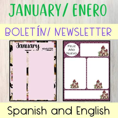 January Newsletter Template Winter Parent Communication Editable Google ...
