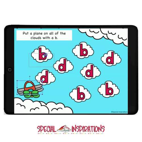 Themed b/d Reversals Practice Google Slides™ | Distance Learning