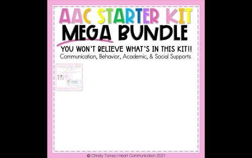 AAC Starter Kit Mega Bundle Communication, Behavior, Academic & Social ...