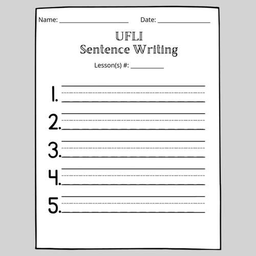 UFLI Spelling & Writing Test Worksheets (3 versions) by Literacy Central