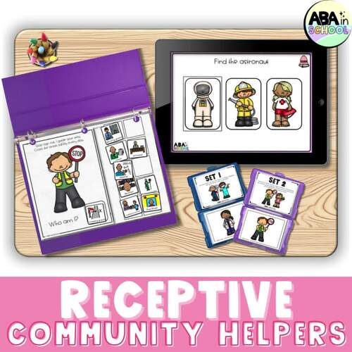 Community Helpers Activities Receptive Identification & Vocab ABLLS ...