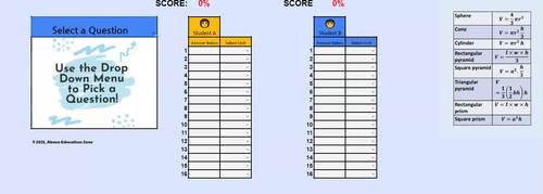 3D Shapes Volume 2 Player Game by Abaco Education Zone | TPT