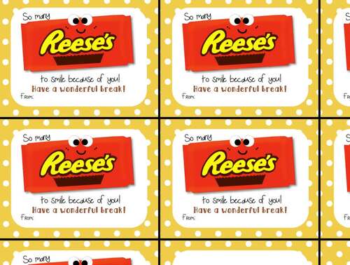 Hershey's Chocolate Variety Pack Winter Holidays Gift Tags Bundle ...
