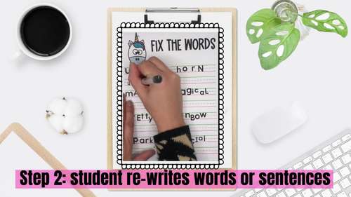 Occupational Therapy FIX THE MISTAKES handwriting legibility practice ...