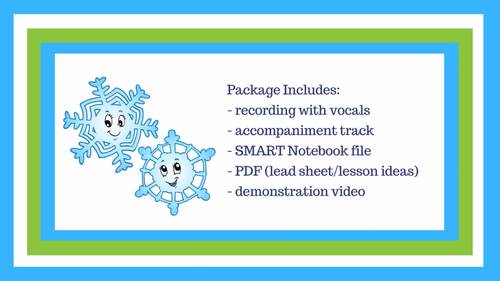 Winter Action Song | Snowflakes Activity | Holiday | mp3s, PDF, SMART ...
