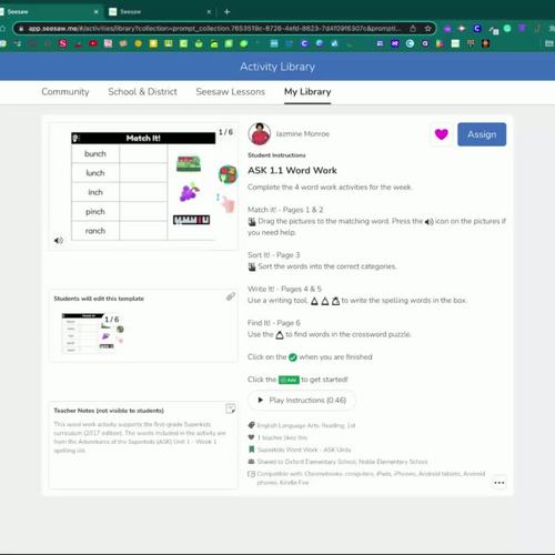 Superkids Digital Word Work for Seesaw | 2017 Edition by Monroe's Minds