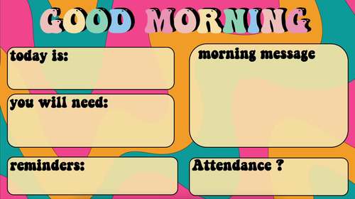 Groovy Daily Slides by Copies and Chaos | TPT